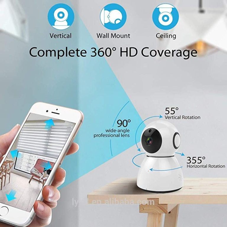Baby Monitor 360 Dome PTZ Camera,1080p H... | Dr A-Z Brands